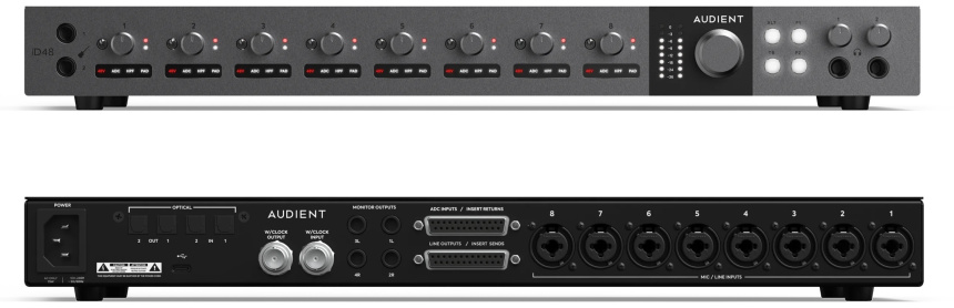 Audient iD48: el buque insignia de la gama iD tiene 24 entradas y 32 salidas | Hispasonic